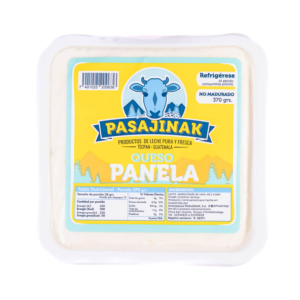 Queso Panela 370 gramos – Pasajinak