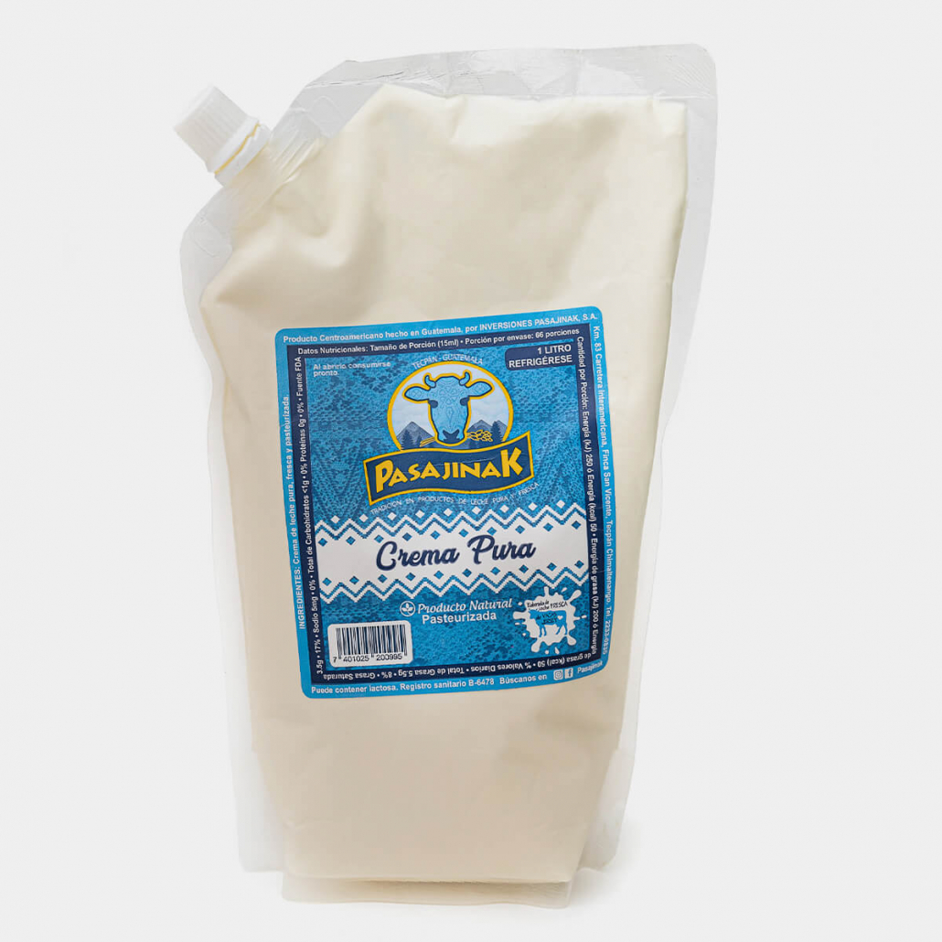 Crema Pura 1 Litro – Pasajinak